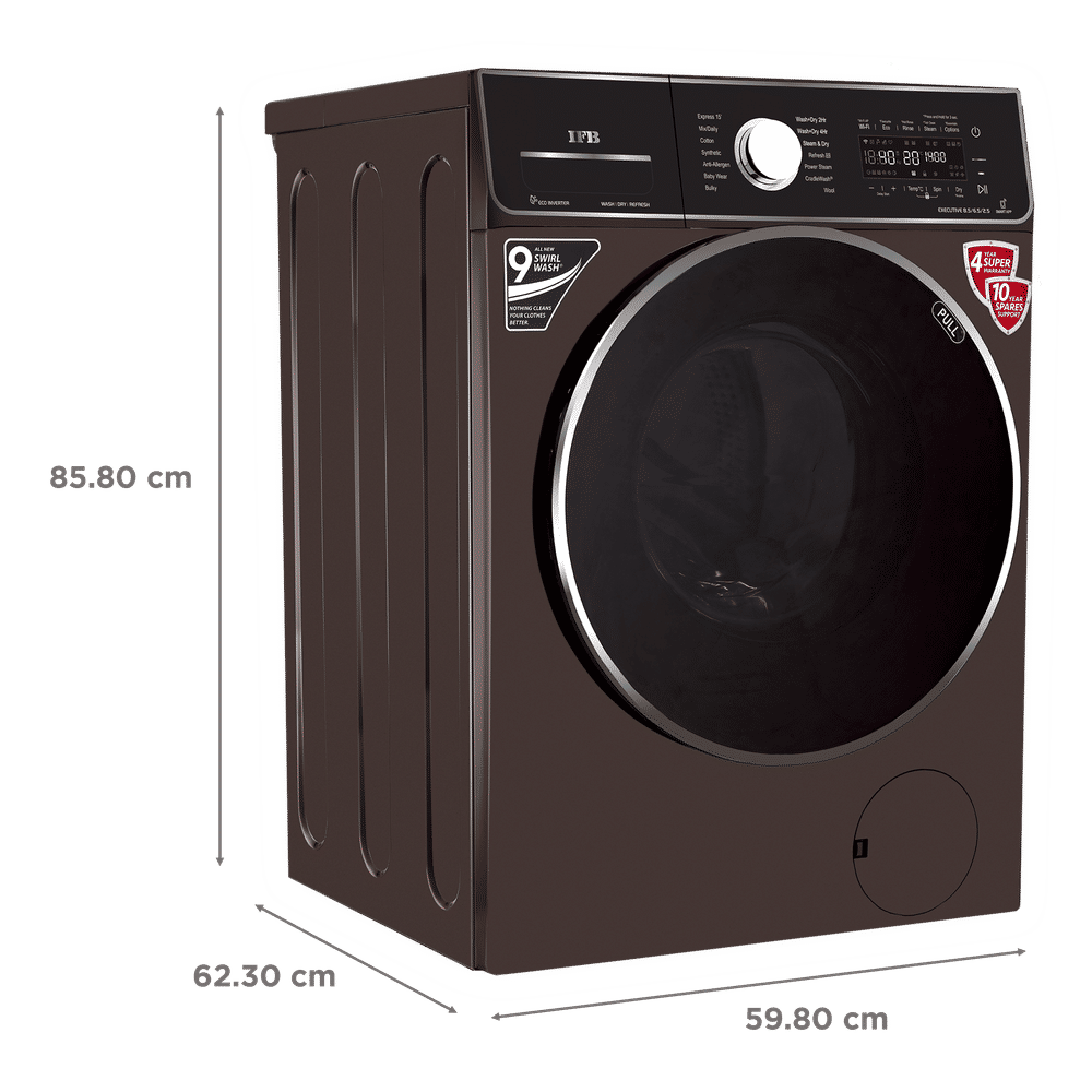 Buy IFB 8.5/6.5 kg 5 Star Inverter Fully Automatic Front Load Washer ...